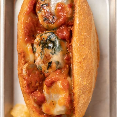 Chicken Meatball Sub Recipe In Under 30 Minutes - On The Go Bites